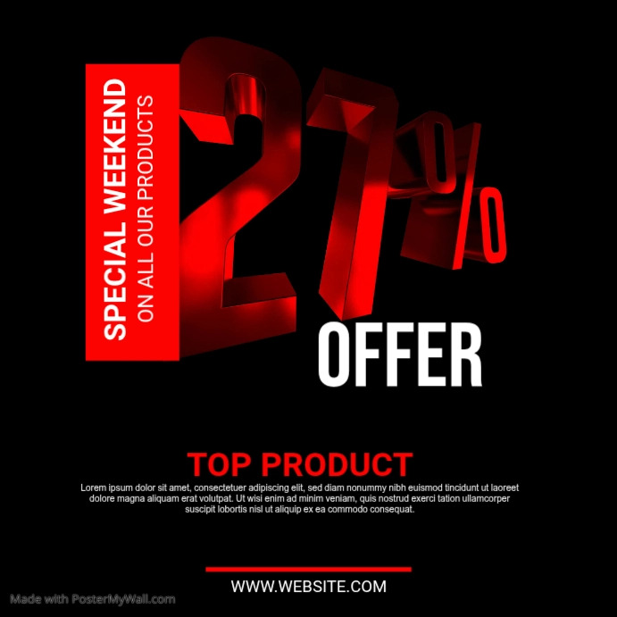 Product Sale Offer Template design | PosterMyWall