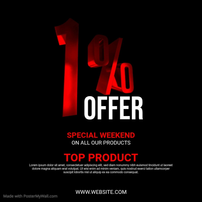 Product Sale Offer Template design | PosterMyWall