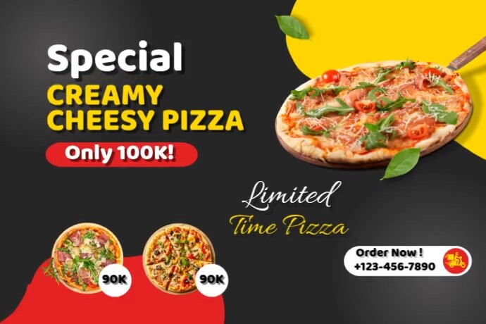 Profesional Cheesy Pizza Special Template Poster | PosterMyWall