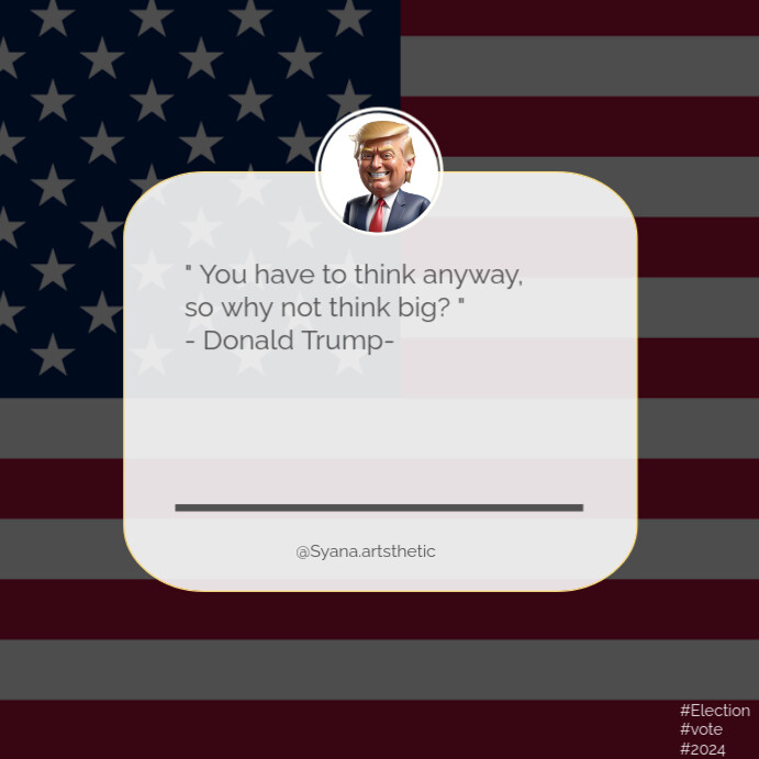 Profesional Donaltrump_aesthetic Pos Instagra Template | PosterMyWall