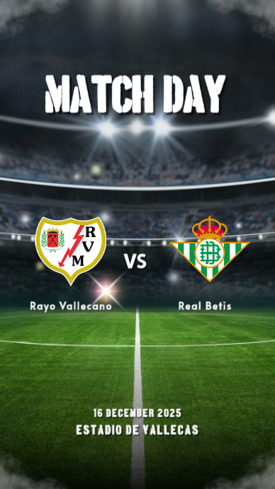 Profesional Football Match Day Instagram Story Template | PosterMyWall