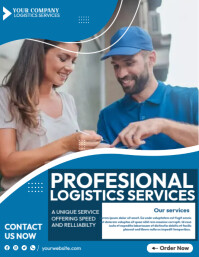 Profesional Logistics Template | PosterMyWall