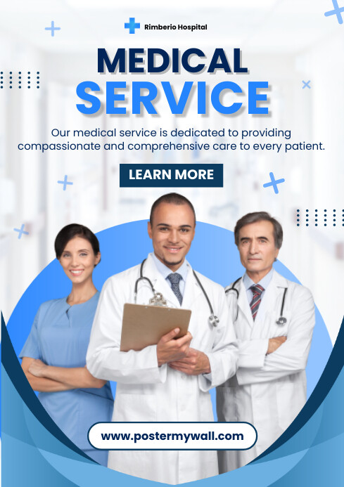 Profesional Medical Service A4 Template | PosterMyWall