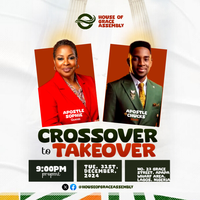 Professional 2024 Crossover Flyer, Cross Over 2025 Flyer, Cross Over ...