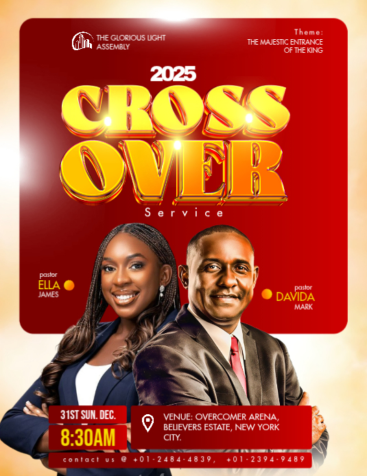 Professional 31st December Crossover Night Service, Church, Church ...