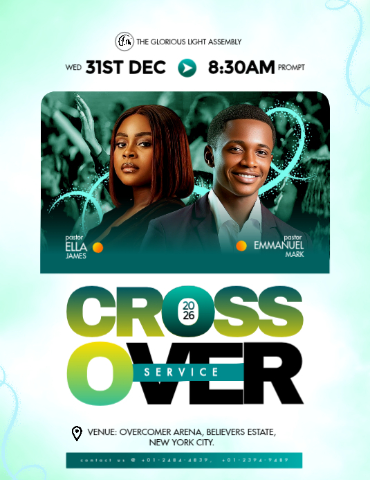 Professional 31st December Crossover Night Service, Church, Church ...