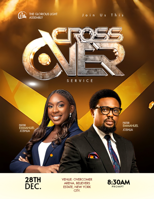 Professional 31st December Crossover Night Service, Church, Church ...