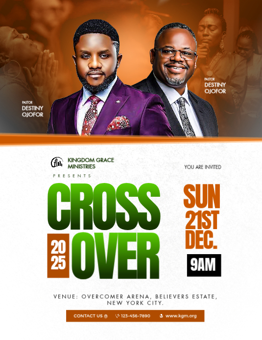 Copy of Professional 31st December Crossover Night Service, Church ...