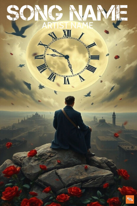 Professional A Man With Watch Album Cover Poster Template | PosterMyWall