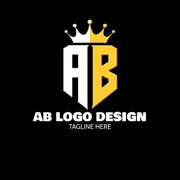 Professional Ab Logo Design Logo Template | PosterMyWall
