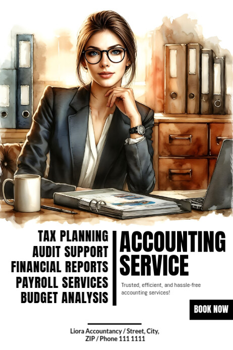 Copy of Professional Accounting Service Poster | PosterMyWall