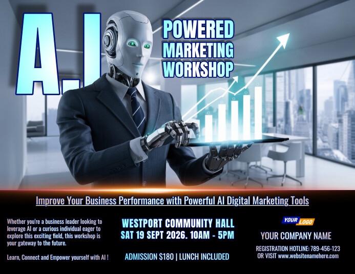 Copy of Professional Ai Workshop Seminar Event Flyer | PosterMyWall