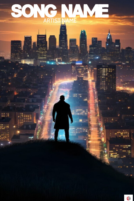 Professional Alone Man Album Cover Poster Template | PosterMyWall