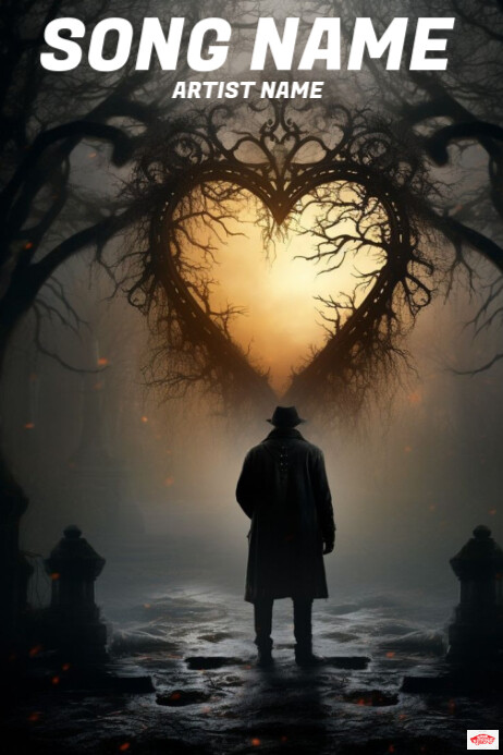 Professional Alone Man Album Cover Poster Template | PosterMyWall