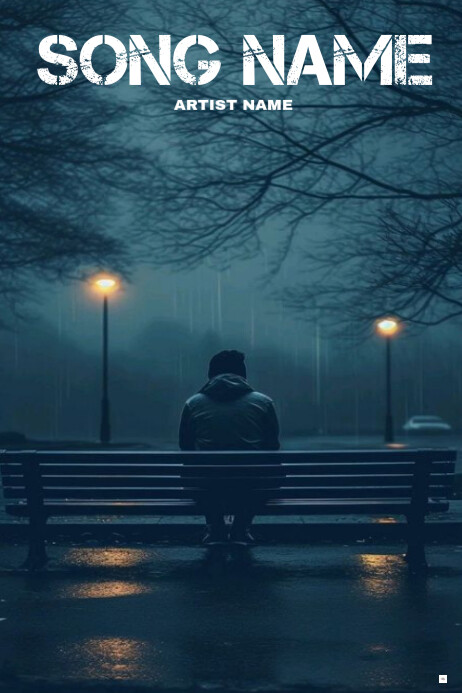 Professional Alone Man Album Poster Template | PosterMyWall