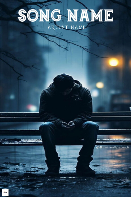 Professional Alone Man Song Album Poster Template | PosterMyWall