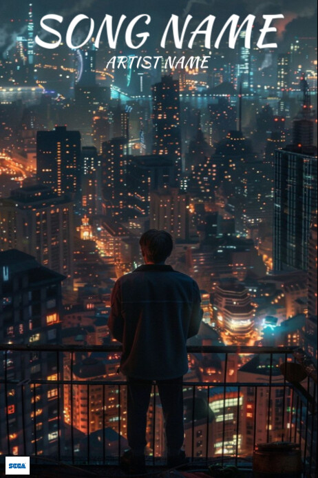 Professional Alone Song Album Cover Poster Template | PosterMyWall