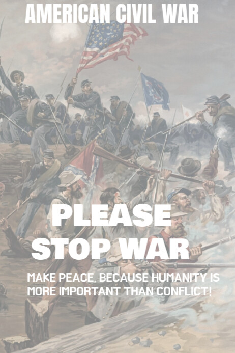Professional American Civil War Poster Template | PosterMyWall