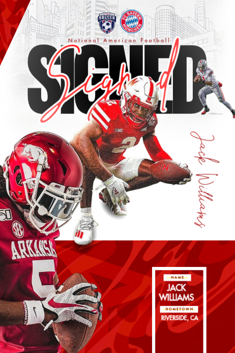 Professional American Football Match Day, Basketball Player Signing ...