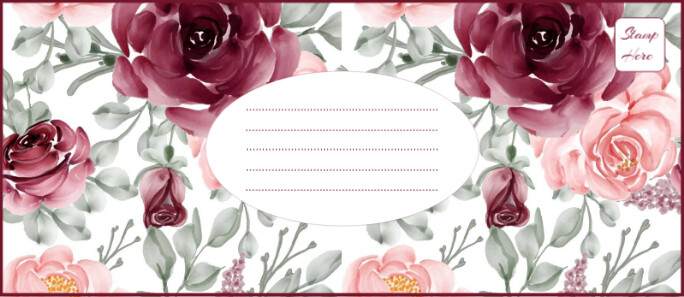Copy of professional and floral envelope designs | PosterMyWall