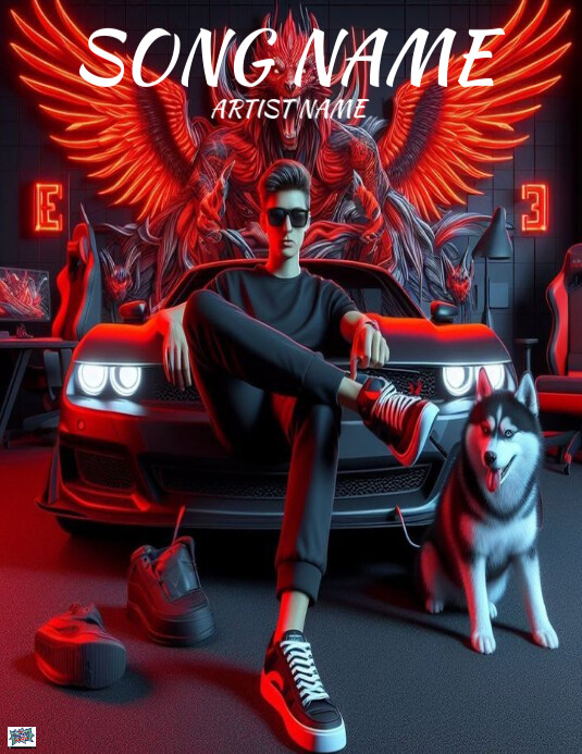 Professional Animal With Car Song Album Cover Flyer (us Letter ...