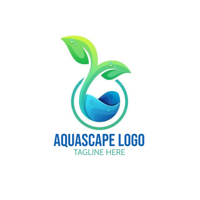 Professional Aquascape Logo Design Logo Template | PosterMyWall