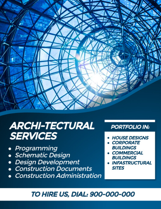 Plantilla de PROFESSIONAL ARCHITECTURAL SERVICES FLYER TEMPLATE ...