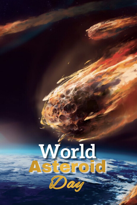 Plantilla de Professional Asteroid Day Poster | PosterMyWall