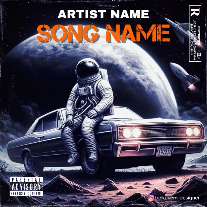 Copy of Professional Astronaut motion Album Cover | PosterMyWall