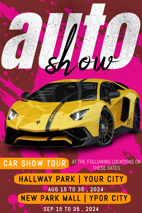 Modèle Professional Auto Show Poster | PosterMyWall