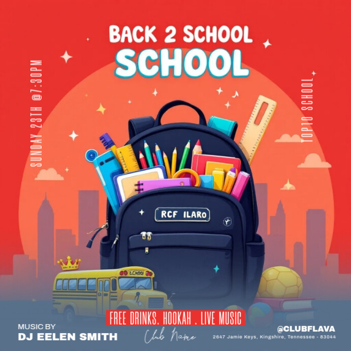 Professional Back To School Instagram Post Template | PosterMyWall