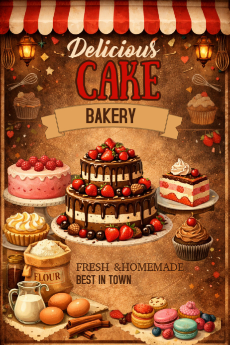 Professional Bakery Poster Template | PosterMyWall