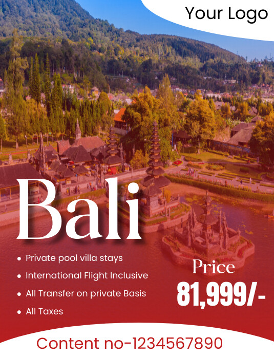 Professional Bali Flyer Template | PosterMyWall
