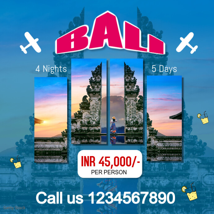 Professional Bali Instagram Post Template | PosterMyWall