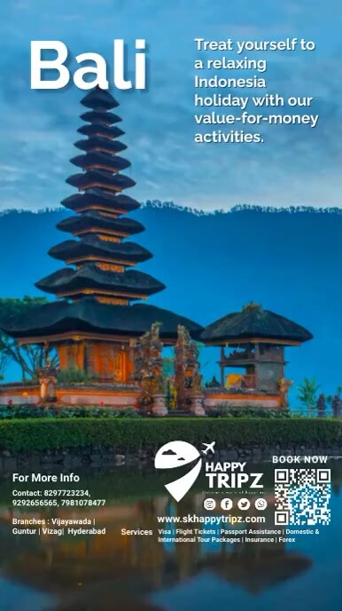 Professional Bali Instagram Reel Template | PosterMyWall