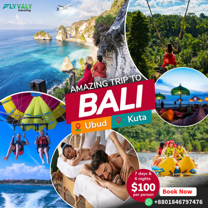 Plantilla de Professional Bali Tour Package Ads Poster Template ...