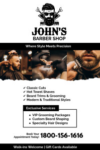 Barber Shop ad Template | PosterMyWall