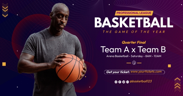 Professional Basketball Template | PosterMyWall