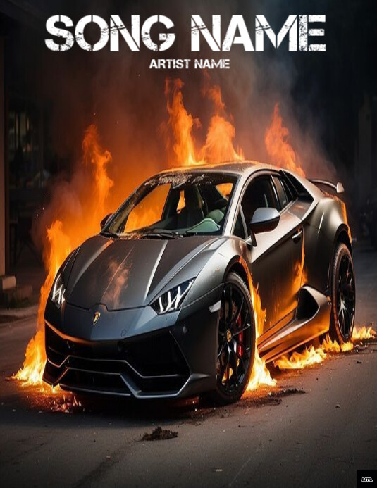 Professional Beautiful Car Album Art Cover Flyer (us Letter) Template ...