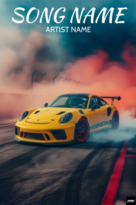 Professional Beautiful Car Album Art Cover Poster Template | PosterMyWall