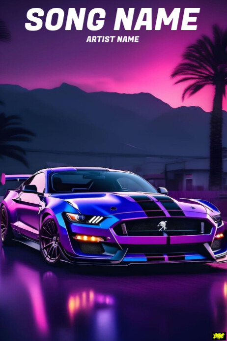 Professional Beautiful Car Album Art Cover Poster Template | PosterMyWall