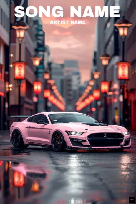 Professional Beautiful Car Album Art Cover Poster Template | PosterMyWall