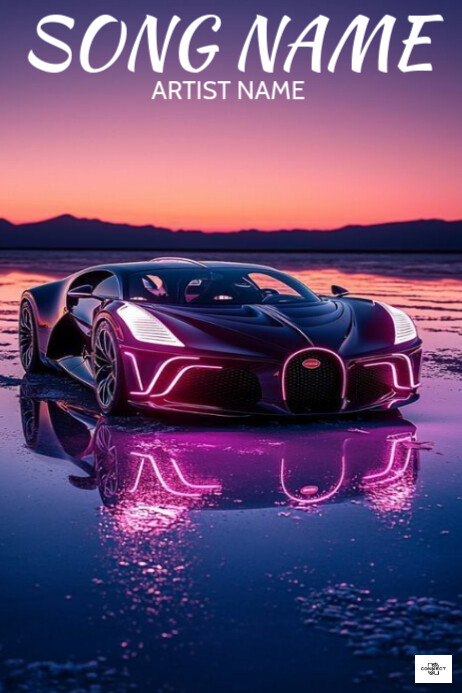 Professional Beautiful Car Song Album Cover Art Design Poster Template ...