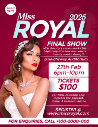 Professional Beauty Pageant Flyer Template | PosterMyWall