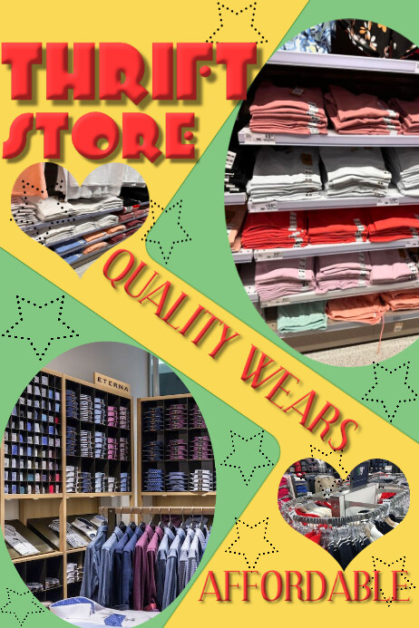 Professional Best Quality thrift store Template | PosterMyWall