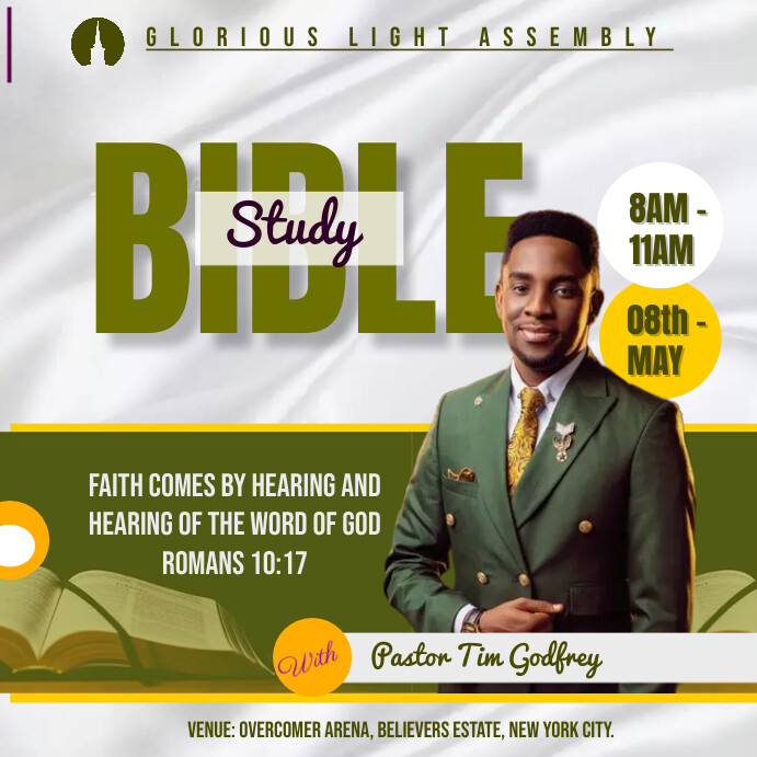 Copy of Professional Bible Study, Church, Revival Pra | PosterMyWall