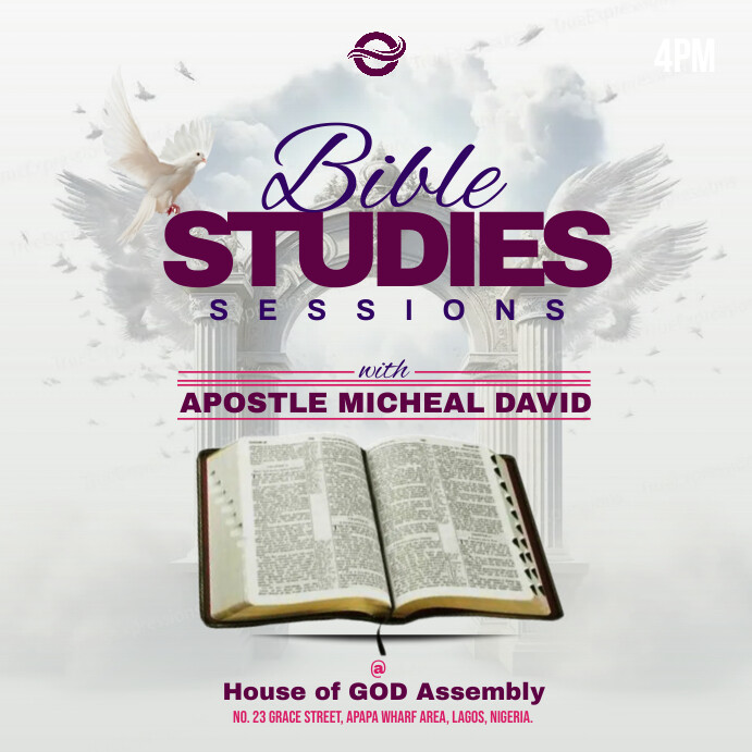 professional bible study, church, revival pra Template | PosterMyWall