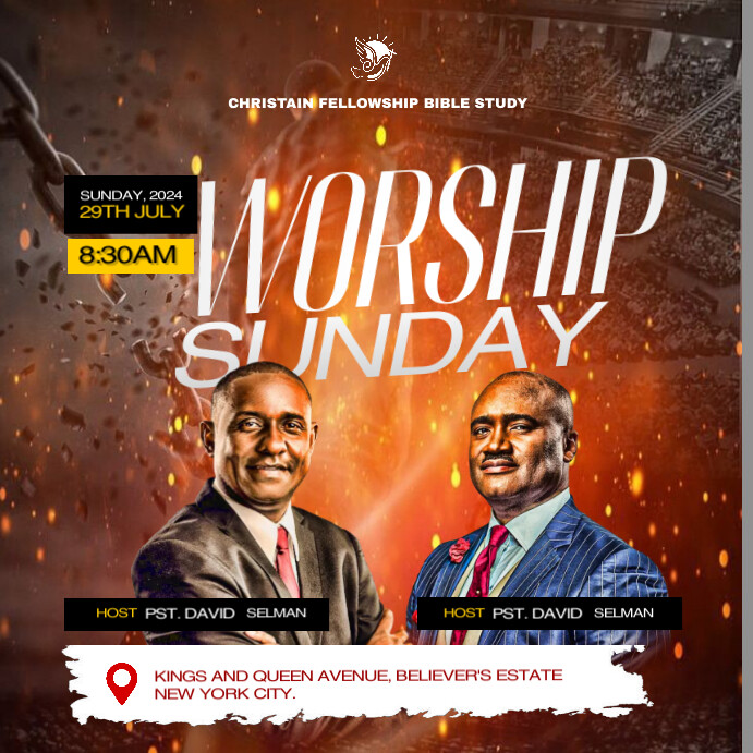 Professional Bible Study, Church, Revival Pra Template | PosterMyWall