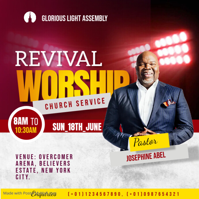 Copy of Professional Bible Study, Church, Revival Prayer Worship And Praise, Sunday Service ...