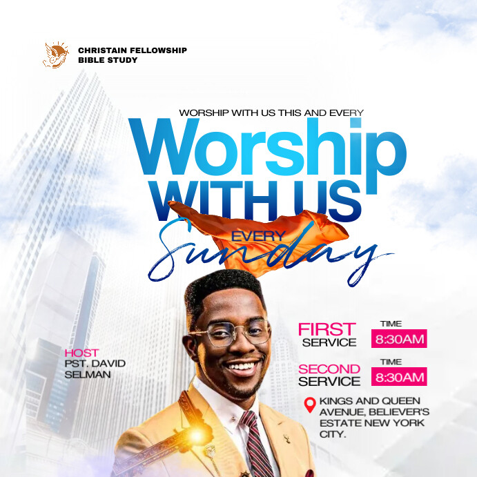 Copy of Professional Bible Study, Church, Revival Pra | PosterMyWall